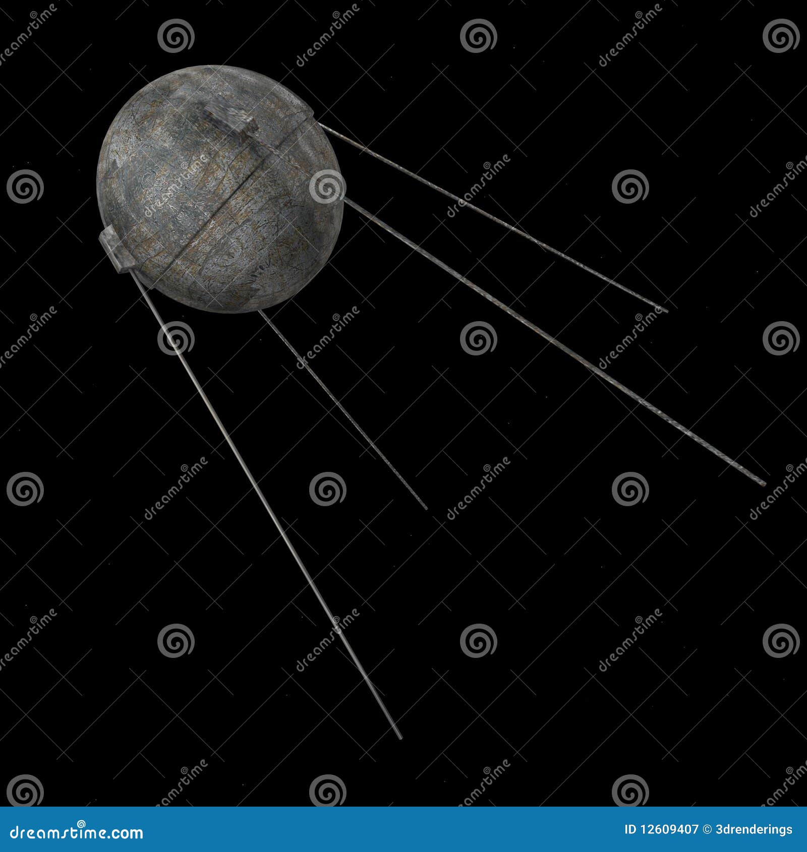 Sputnik stock illustration. Illustration of tool, space - 12609407