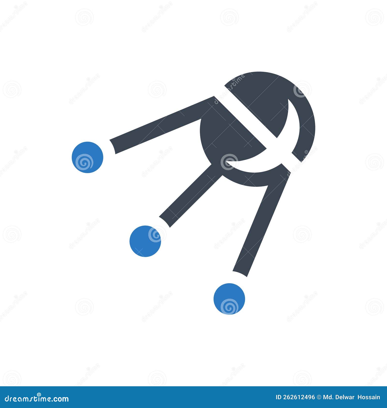 Sputnik Icon Vector Sign And Symbol Isolated On White Background ...