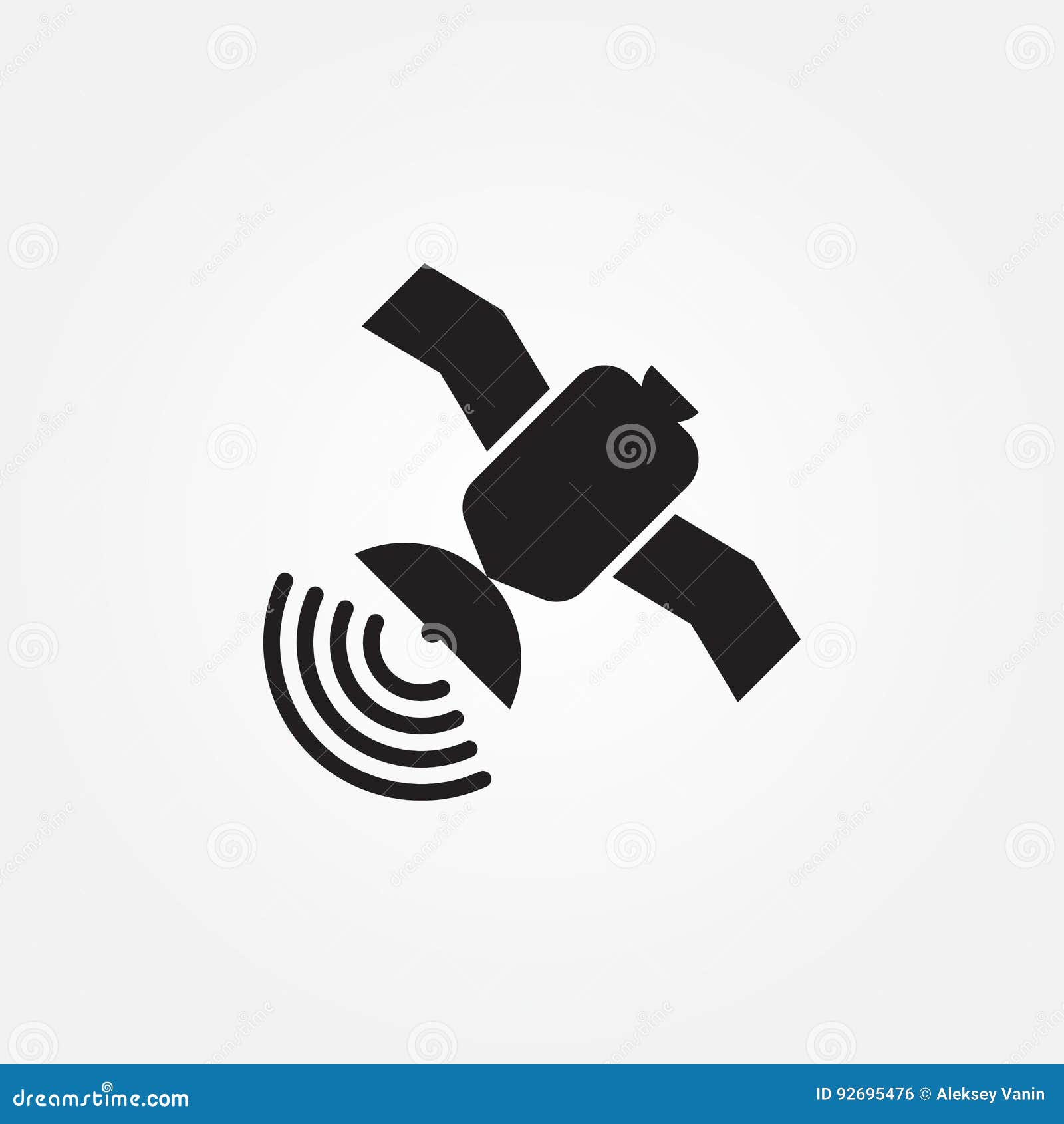 Sputnik Vector Icon Illustration Graphic Design. Stock Vector ...