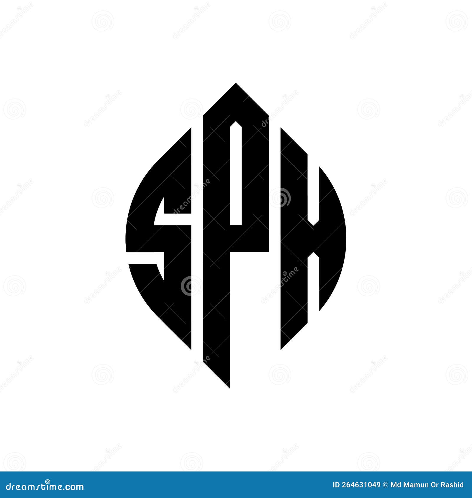 SPX Circle Letter Logo Design with Circle and Ellipse Shape. SPX ...