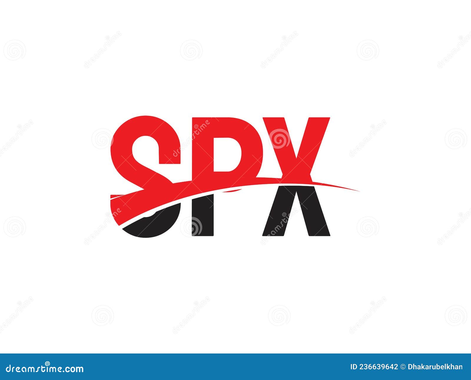 SPX Letter Initial Logo Design Vector Illustration Stock Vector ...
