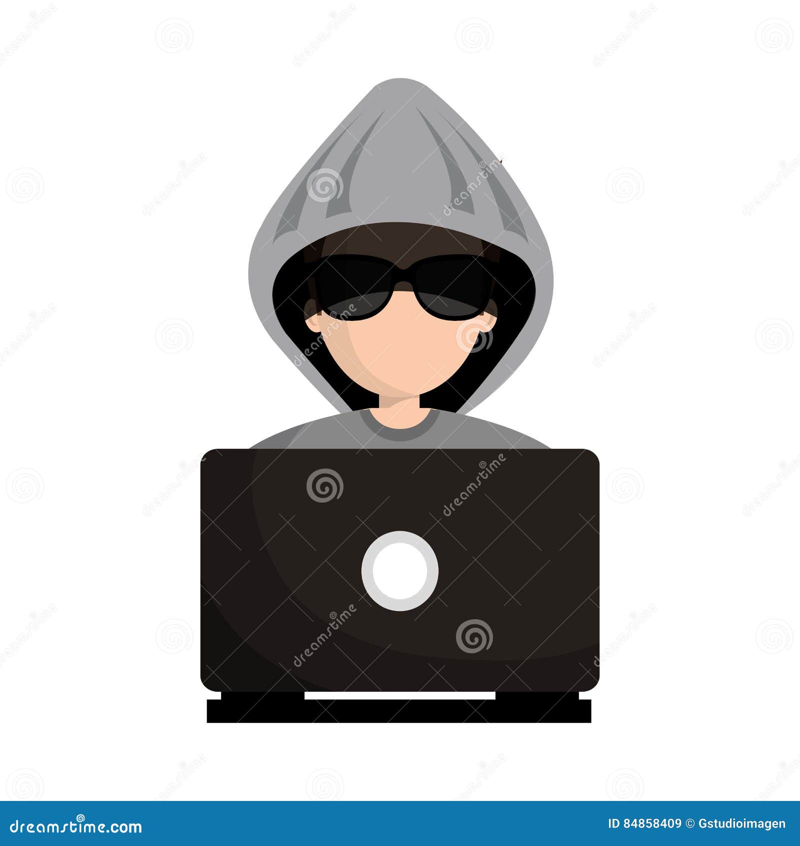Spy avatar isolated icon stock illustration. Illustration of mysterious ...