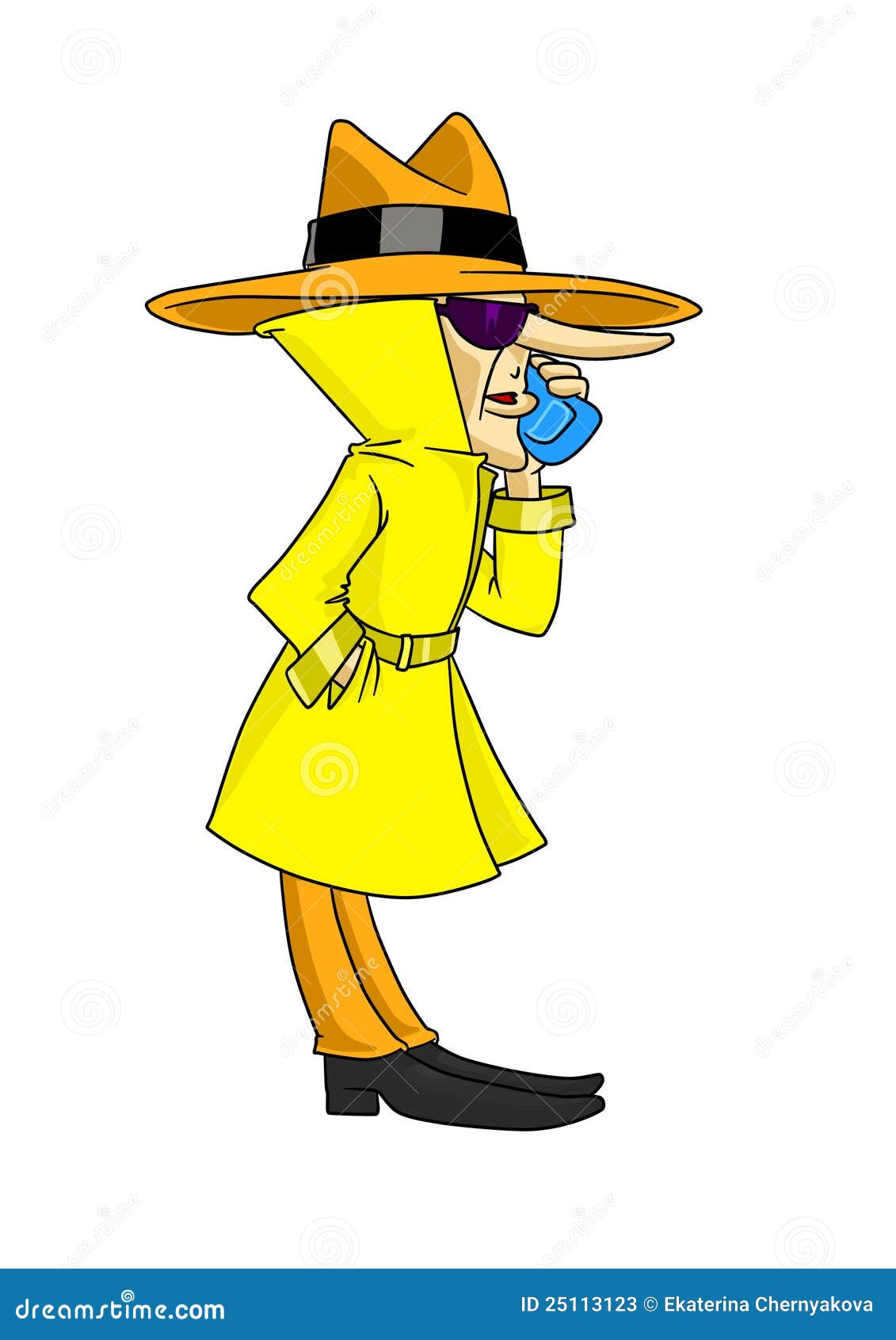 Spy cartoon stock illustration. Illustration of exposure - 25113123
