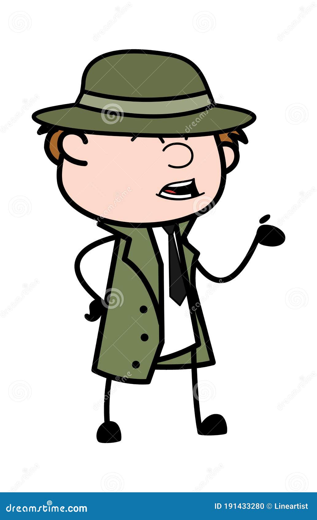 Spy Cartoon Arguing stock illustration. Illustration of comic - 191433280