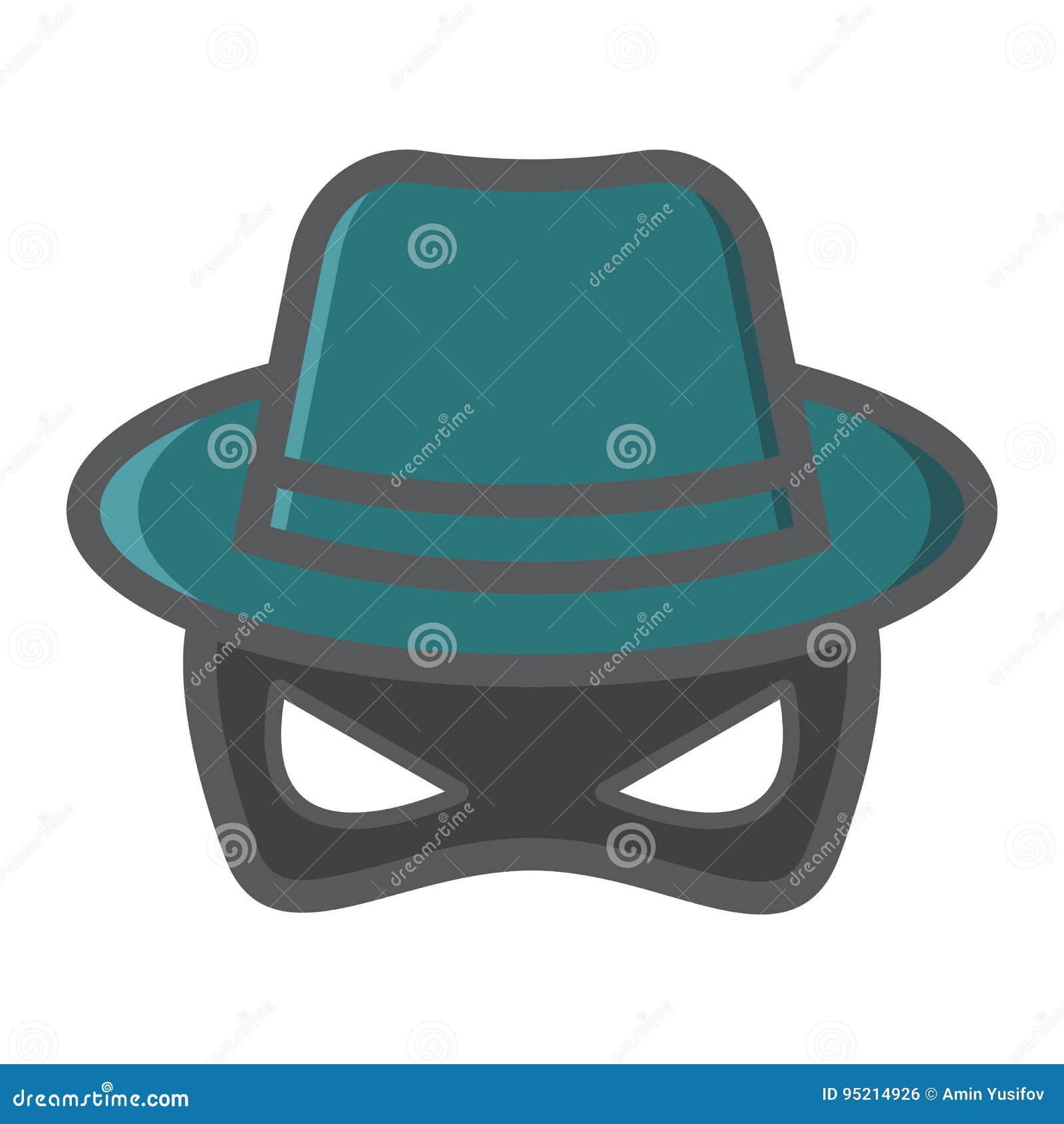 Spy Colorful Line Icon, Incognito And Agent Stock Vector - Illustration ...