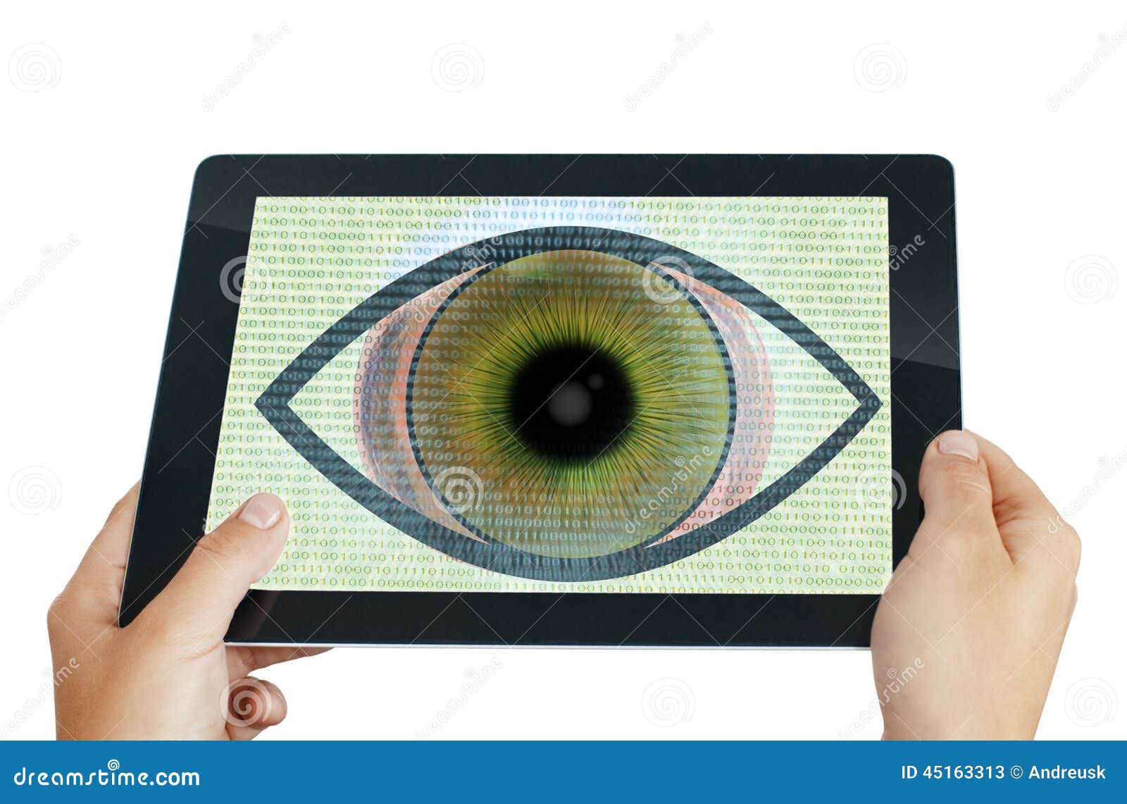 Spy eye program stock illustration. Illustration of hands - 45163313