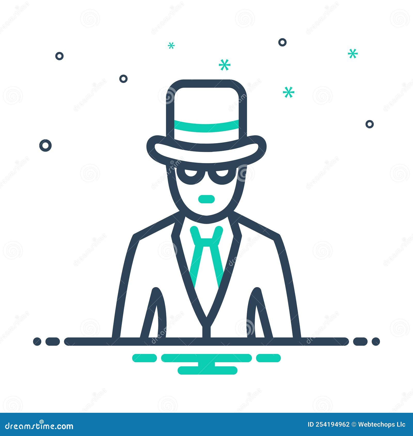 Mix Icon for Spy, Agent and Scout Stock Vector - Illustration of ...