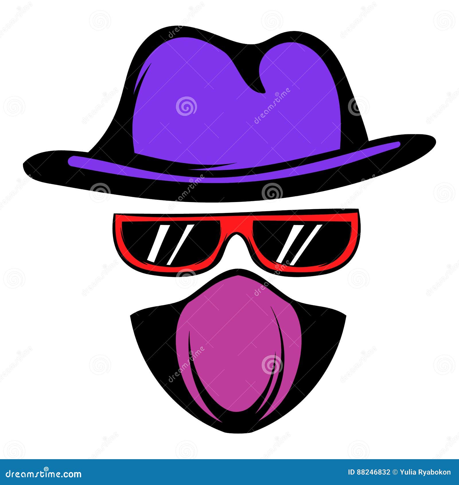 Spy Icon Cartoon Vector Illustration | CartoonDealer.com #88246832