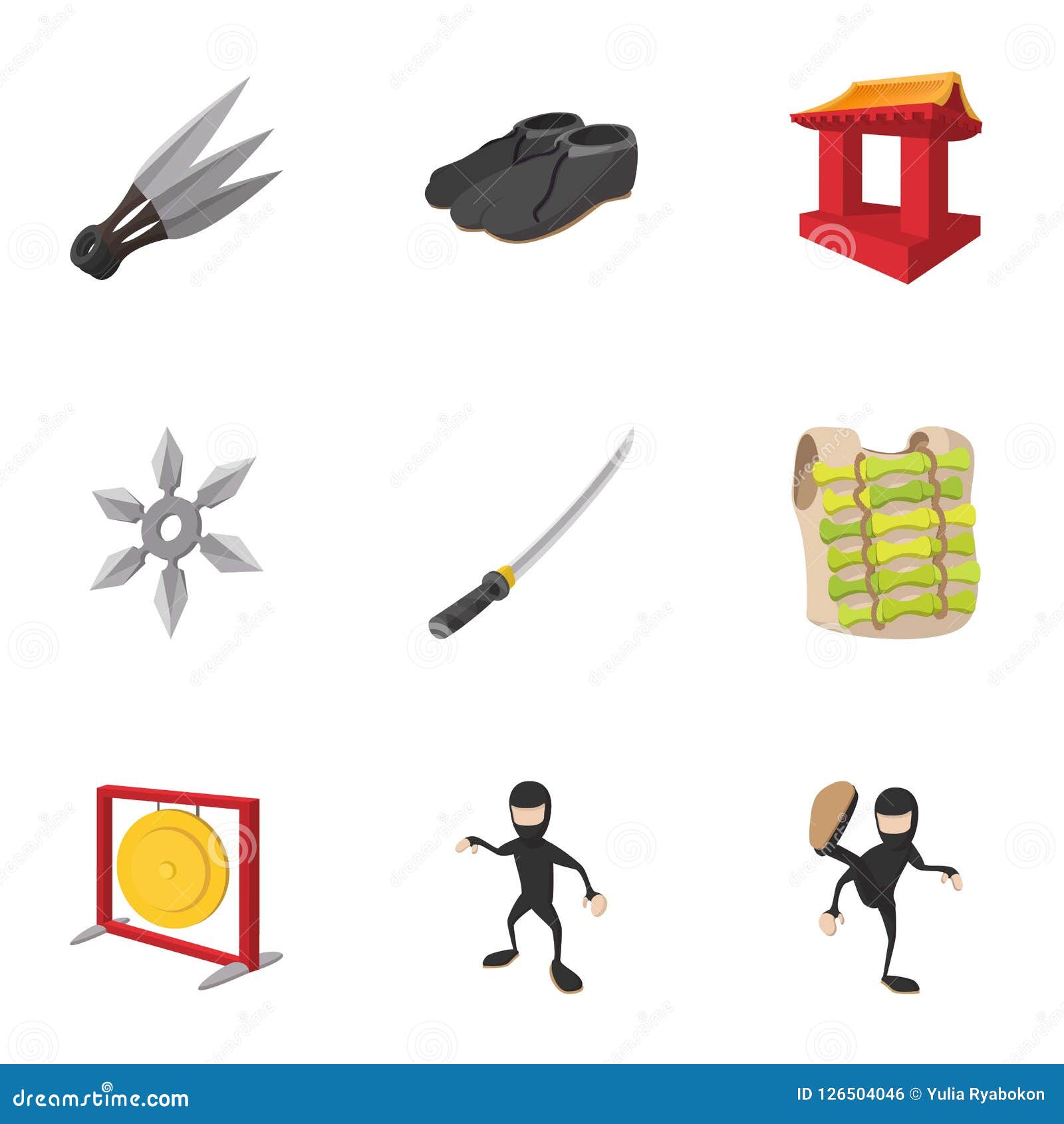 Spy Icons Set, Cartoon Style Stock Illustration - Illustration of ...