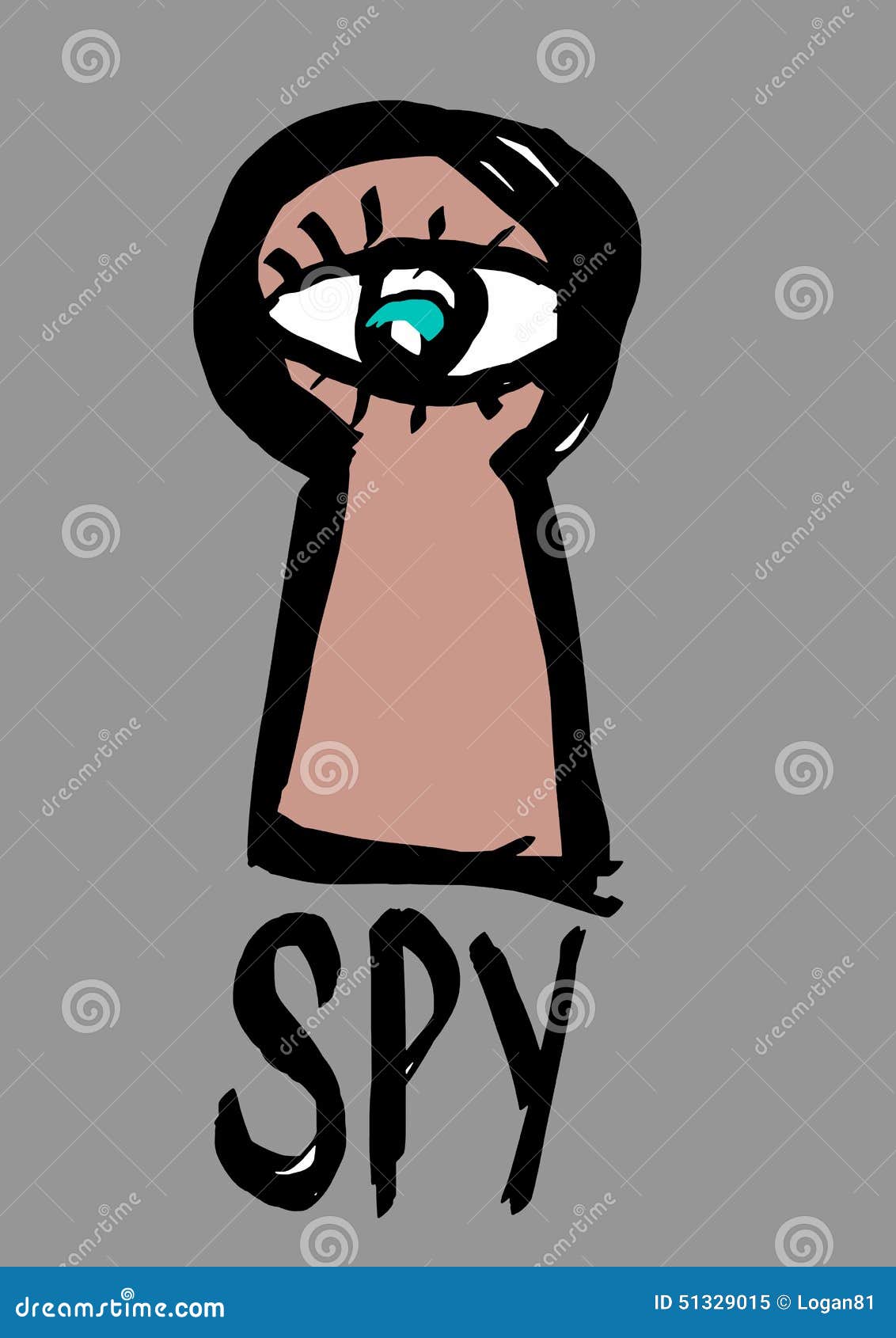 Spy stock illustration. Illustration of symbol, curiosity - 51329015