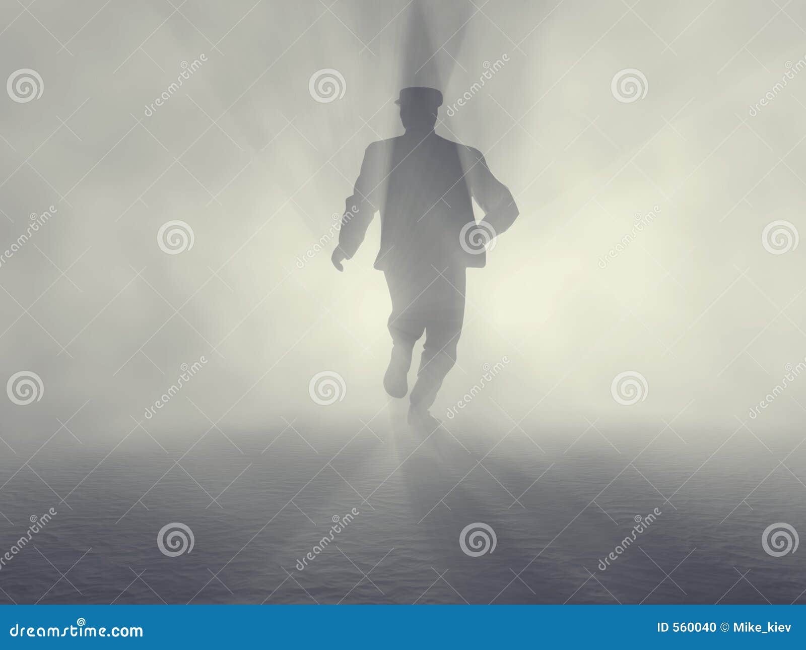 Spy man stock illustration. Illustration of light, perspective - 560040