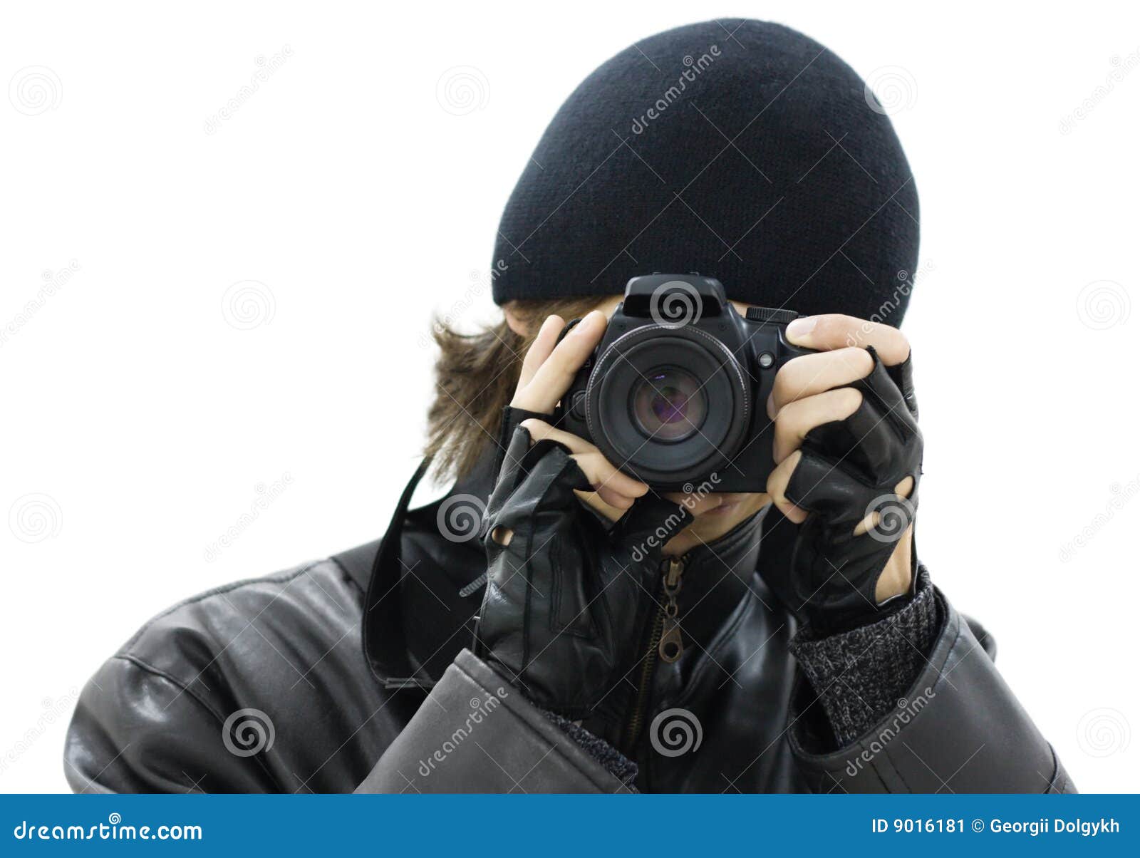 Spy photographer stock image. Image of portrait, camera - 9016181
