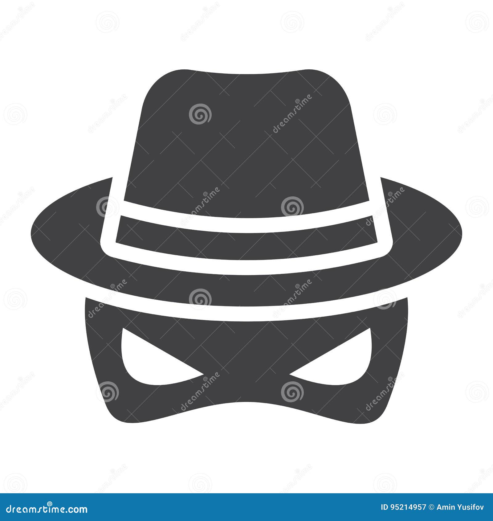 Incognito Agent Icon . Spy Logo Vector Illustration | CartoonDealer.com ...