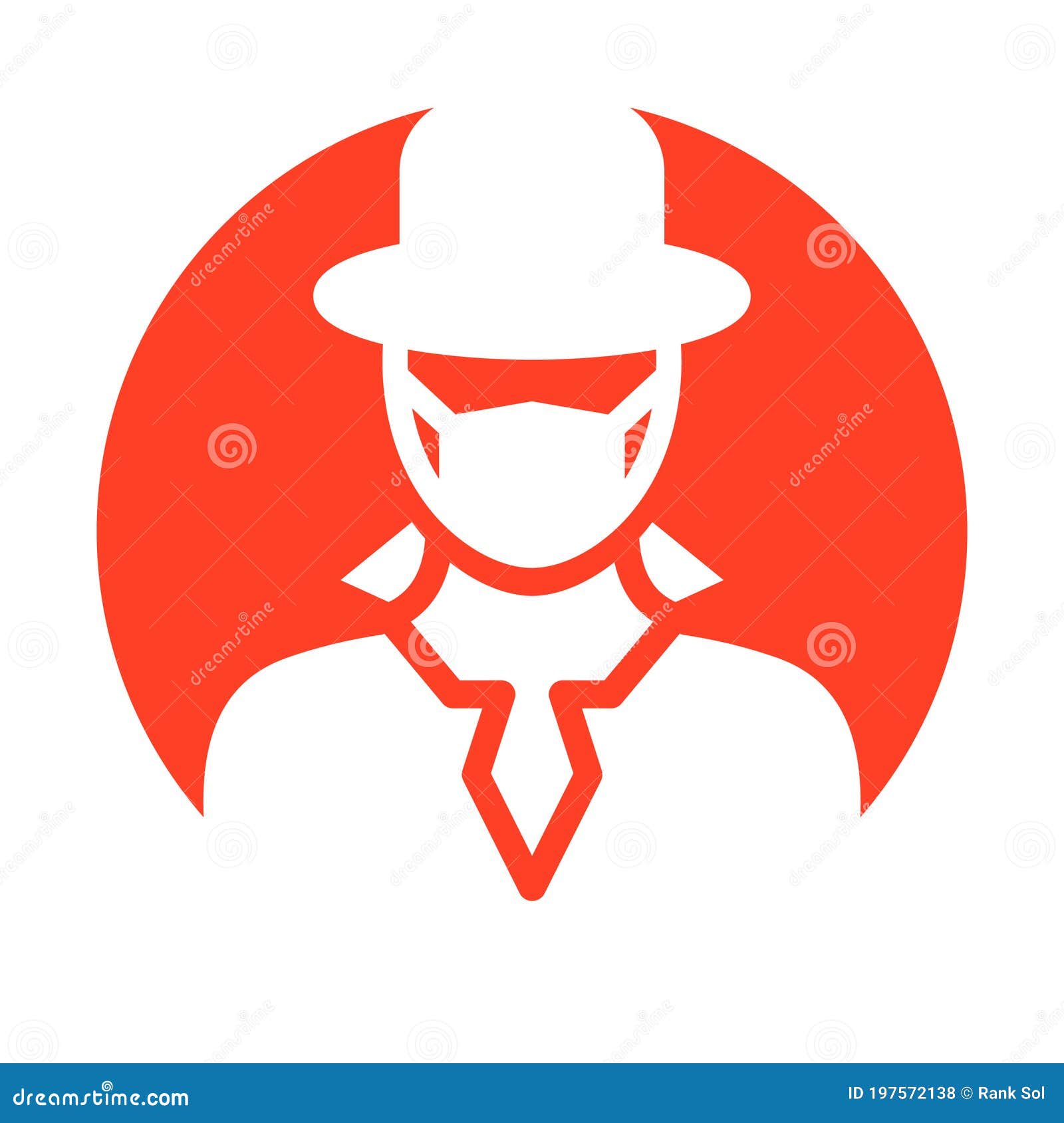 Spy Wearing Mask Vector Icon Which Can Easily Modify or Edit Stock ...