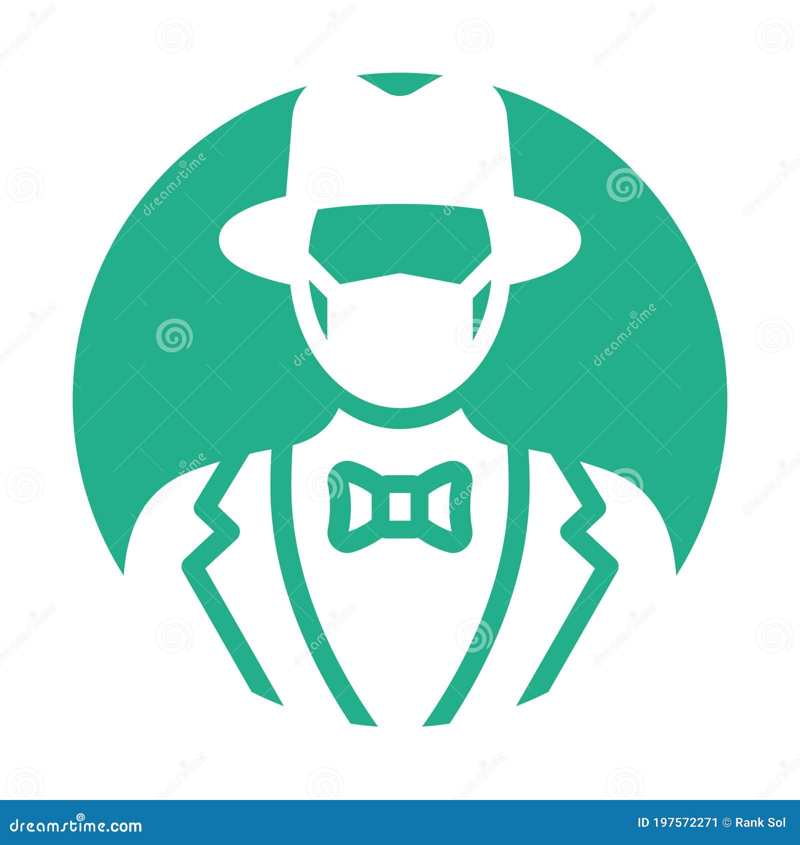 Spy Wearing Mask Vector Icon Which Can Easily Modify or Edit Stock ...
