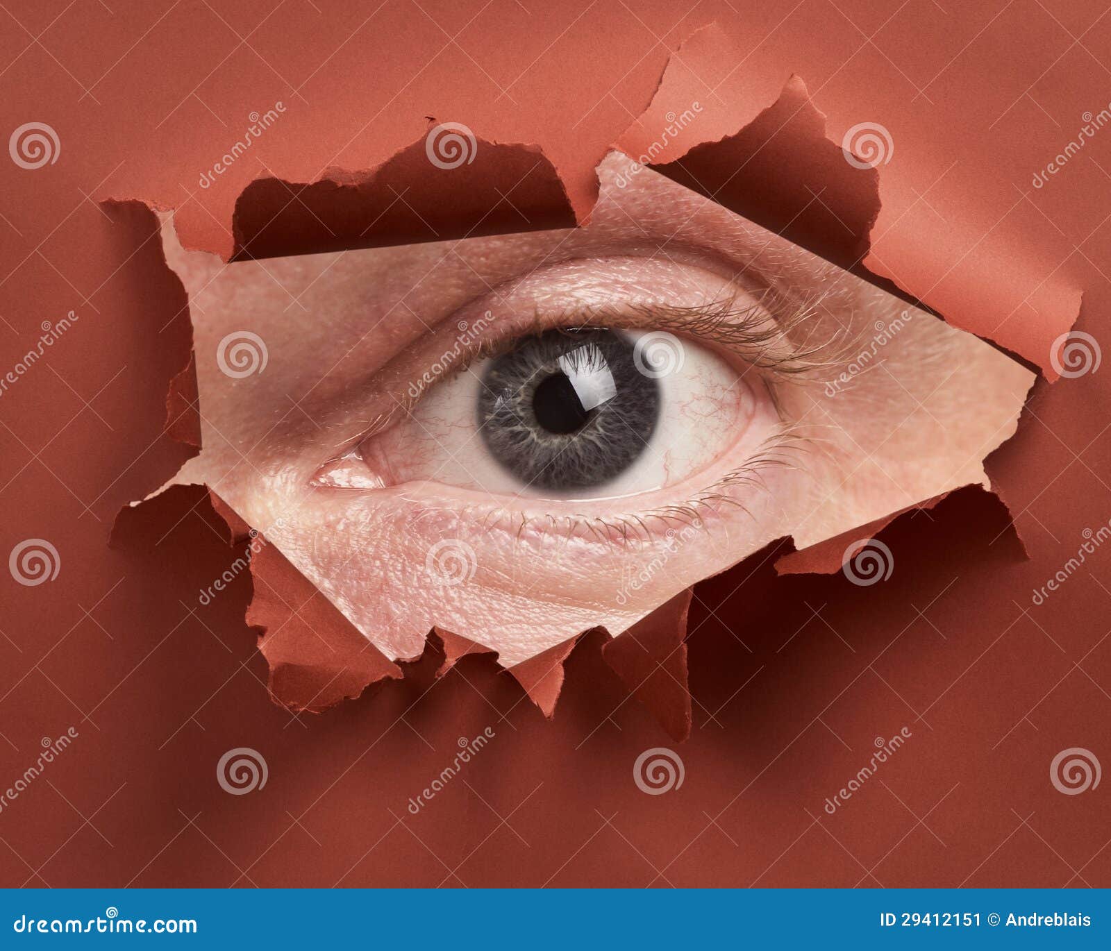 Spying eye stock image. Image of human, paper, peek, protection - 29412151