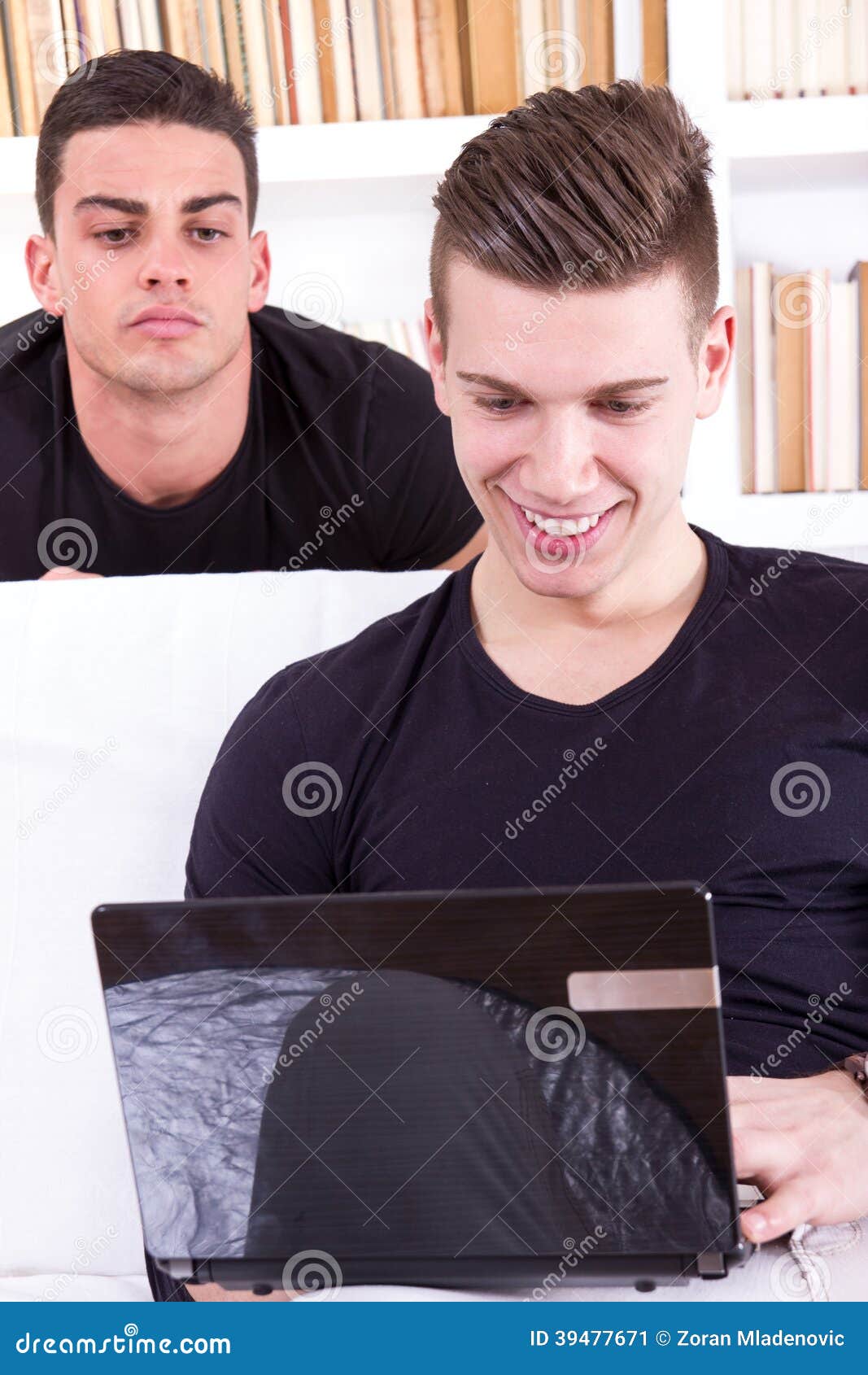 Spying Other People on Computer Stock Image - Image of business ...