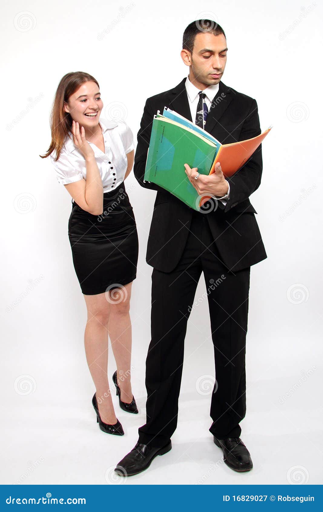 Spying secretary stock image. Image of secretly, female - 16829027