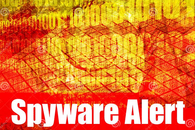Spyware Alert Warning Message Stock Illustration - Illustration of ...