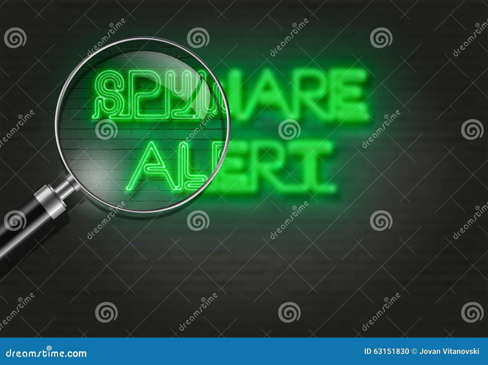 SPYWARE ALERT stock illustration. Illustration of attention - 63151830
