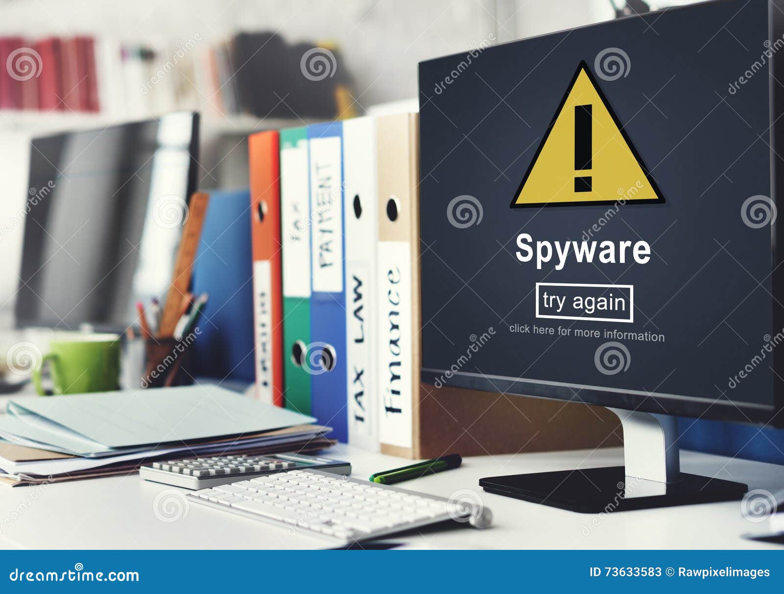 Spyware Computer Hacker Spam Phishing Malware Concept Stock Image ...