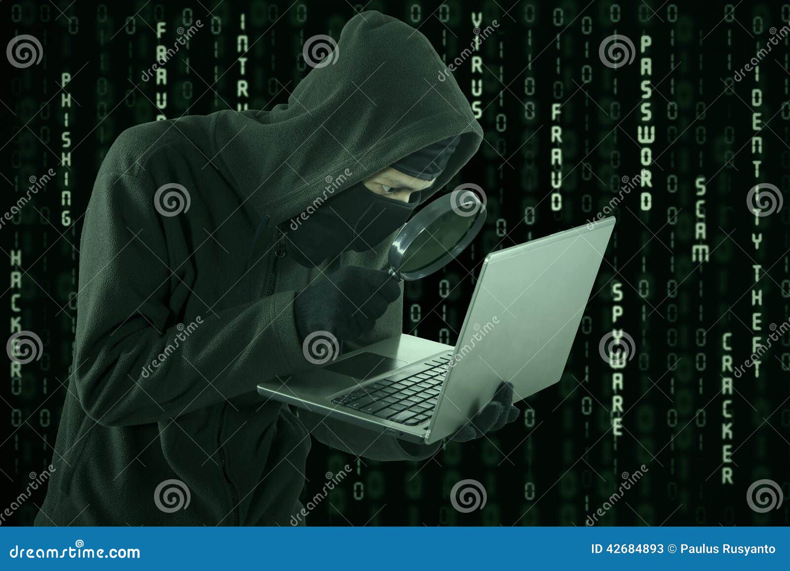 Spyware Looking for Information Stock Image - Image of glass, code ...