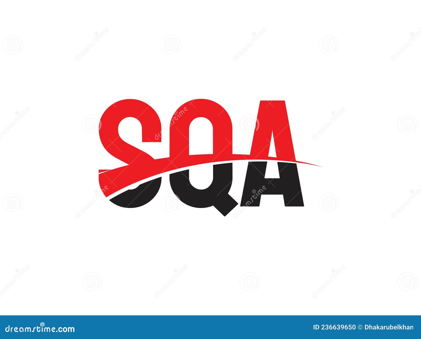 SQA Letter Initial Logo Design Vector Illustration Stock Vector ...
