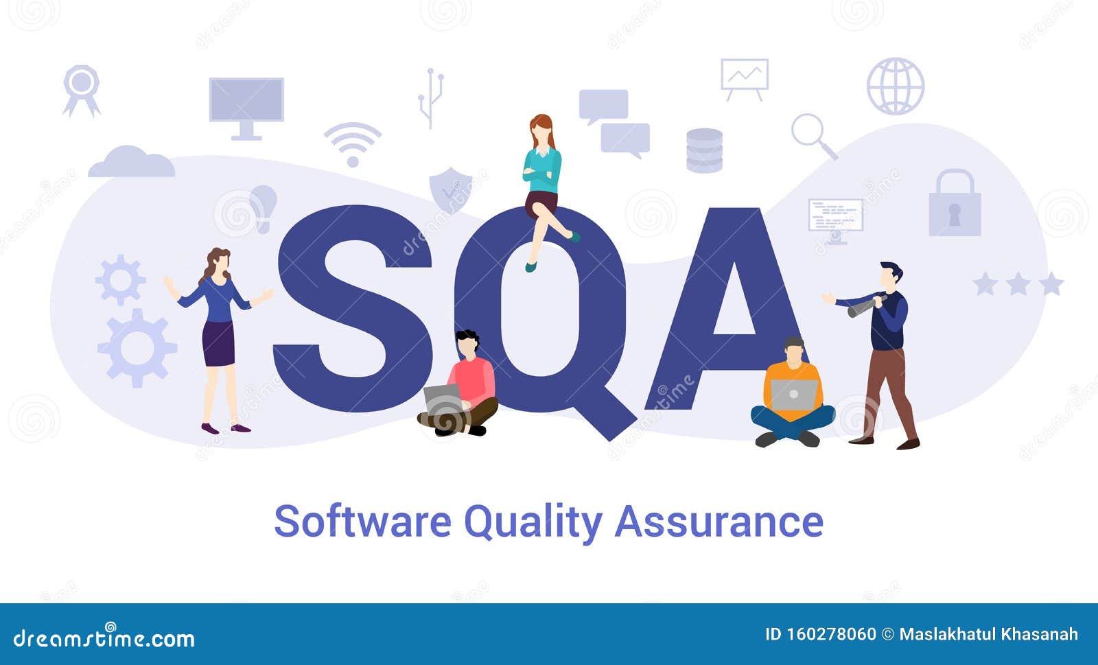 Sqa Software Quality Assurance Concept with Big Word or Text and Team ... Sqa Software Quality Assurance Concept with Big Word or Text and Team ...
