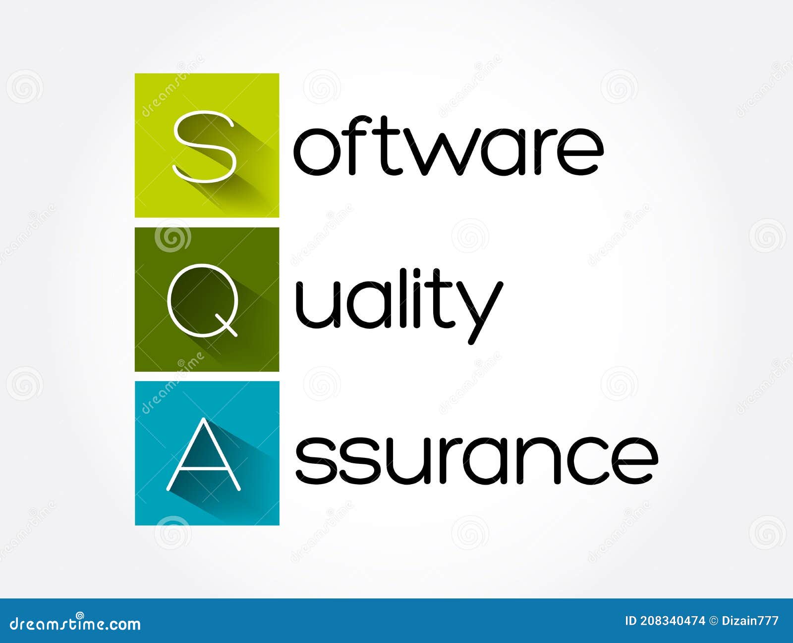 Sqa Software Quality Surance Acronym Concept Background Stock de ...