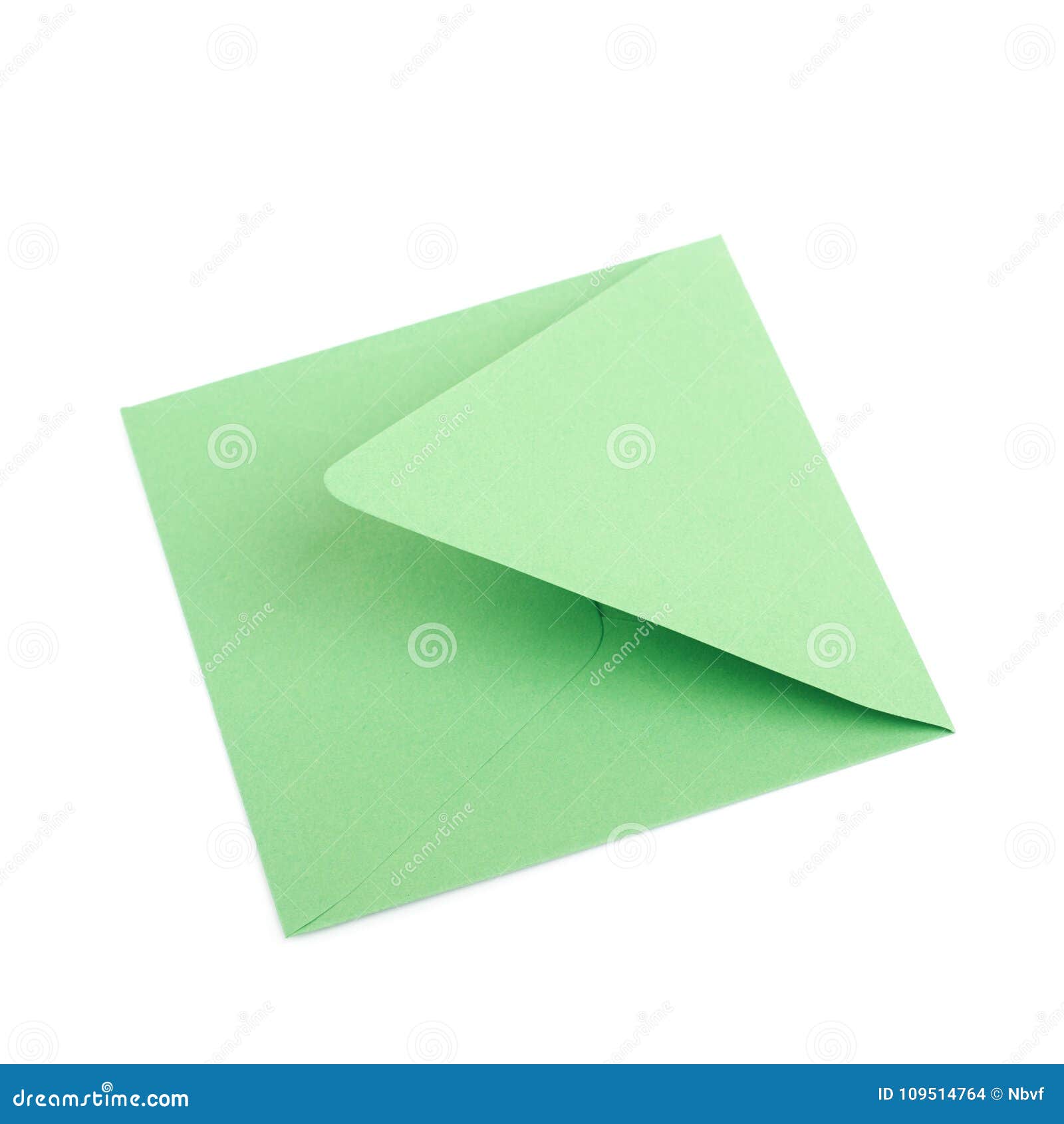 Sqaure Shaped Paper Envelope Isolated Stock Photo - Image of open ...