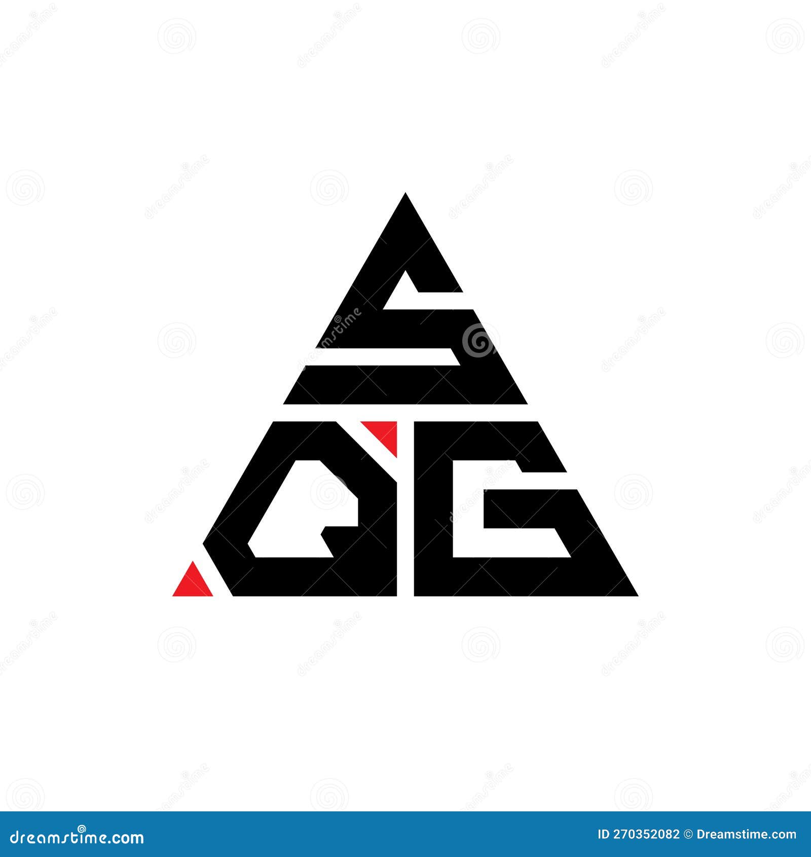 SQG Triangle Letter Logo Design with Triangle Shape. SQG Triangle Logo ...