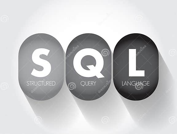 Sql Structured Query Language Standardized Language For Defining And Manipulating Data In A