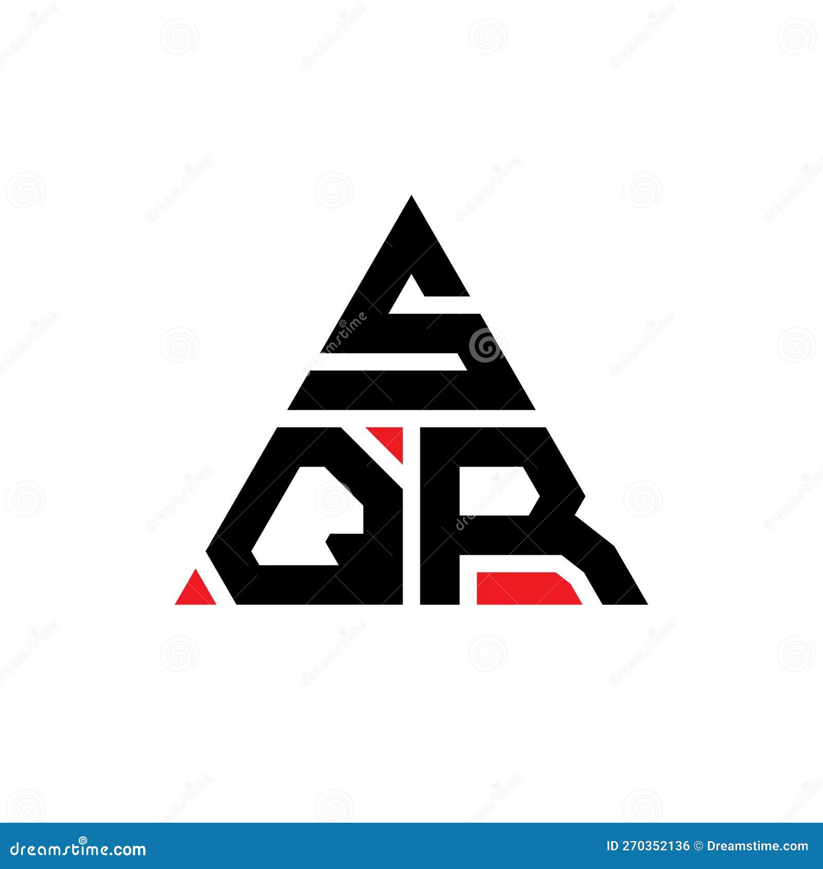 SQR Triangle Letter Logo Design with Triangle Shape. SQR Triangle Logo ...