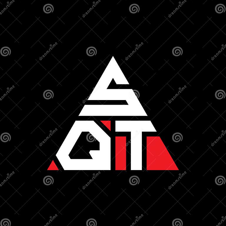 SQT Triangle Letter Logo Design with Triangle Shape. SQT Triangle Logo ...
