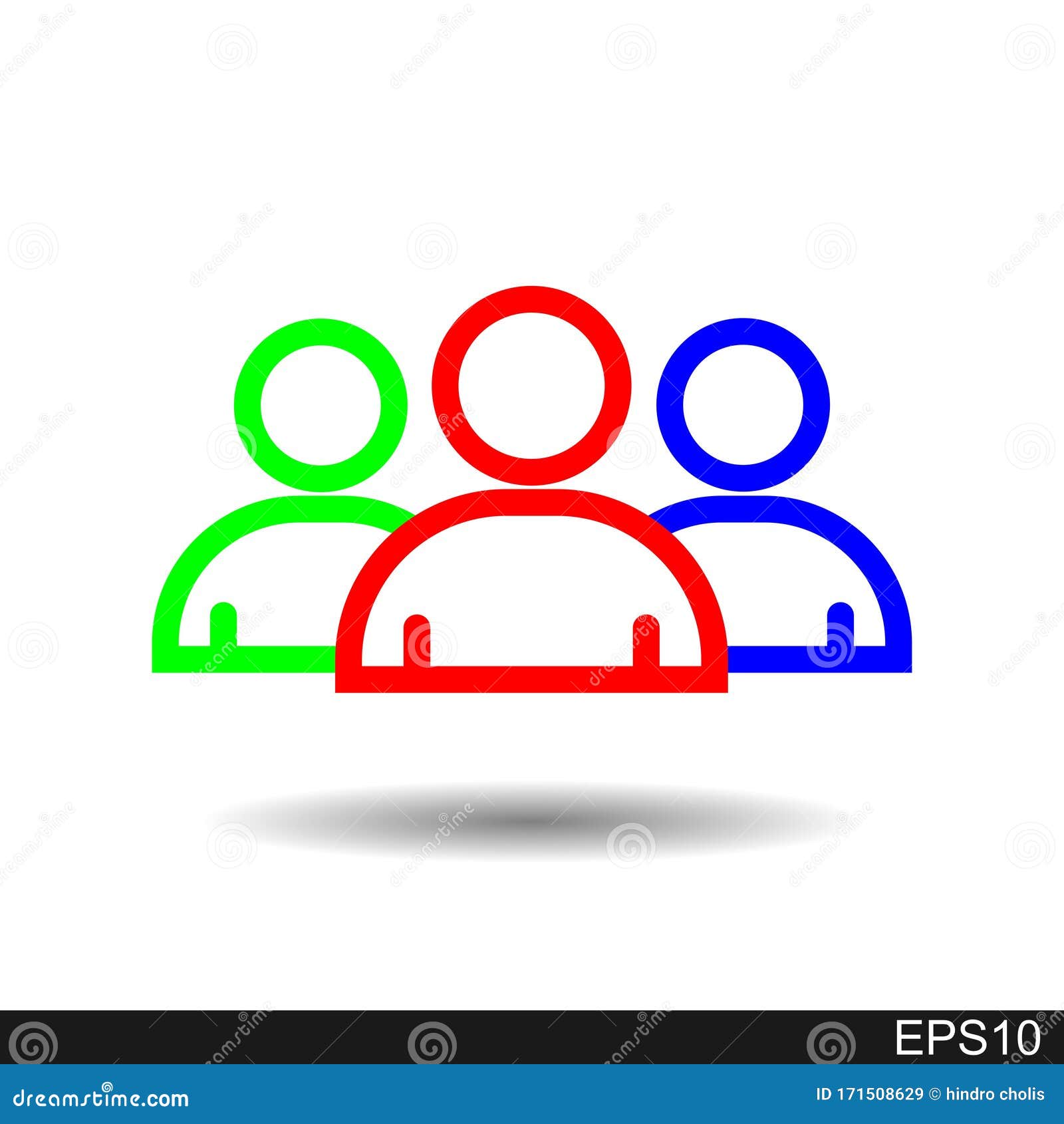 Squad Outline Icon Cartoon Vector | CartoonDealer.com #171508637