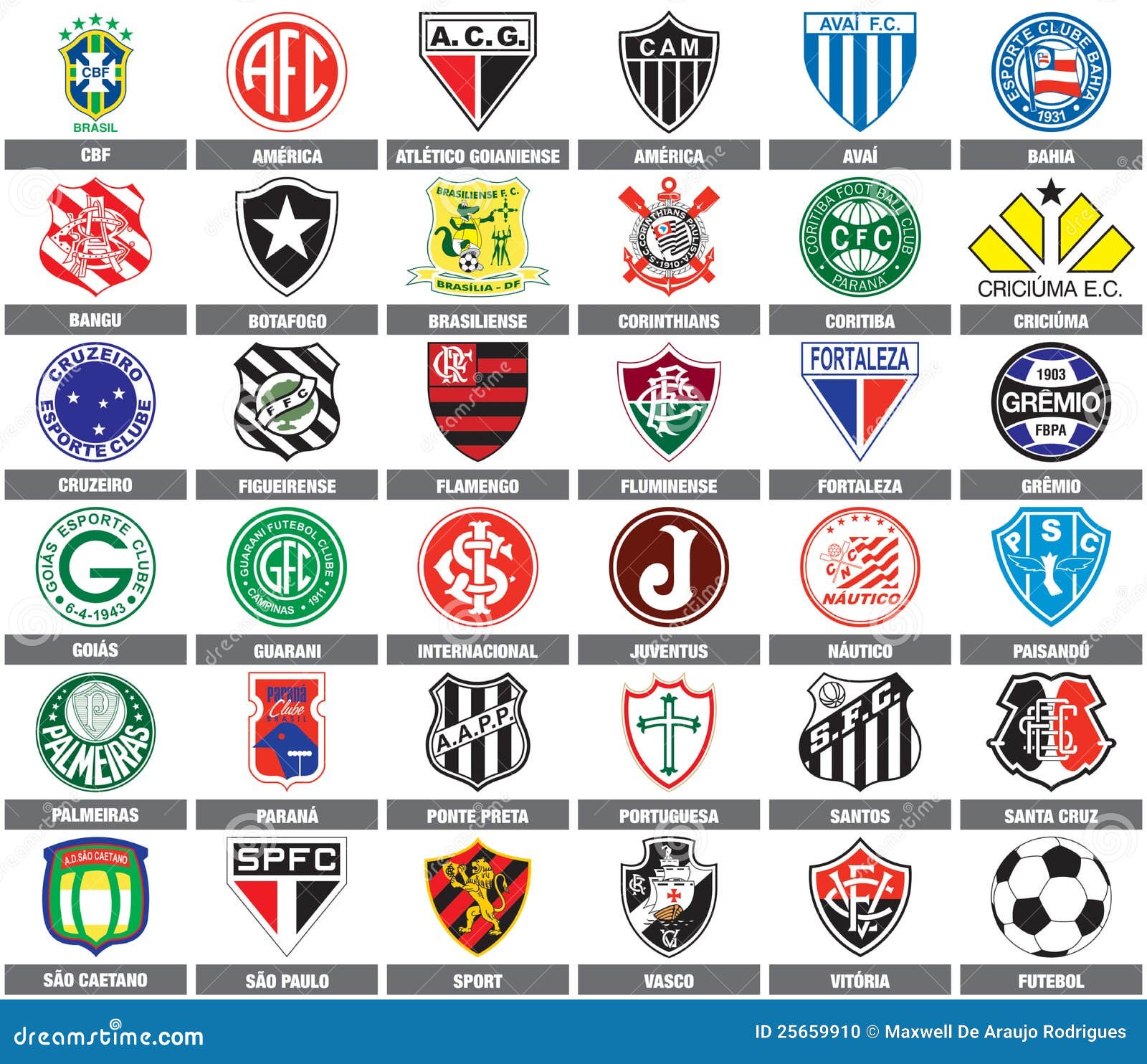 Squadre Di Calcio Brasiliane Immagine Editoriale - Illustrazione di ...