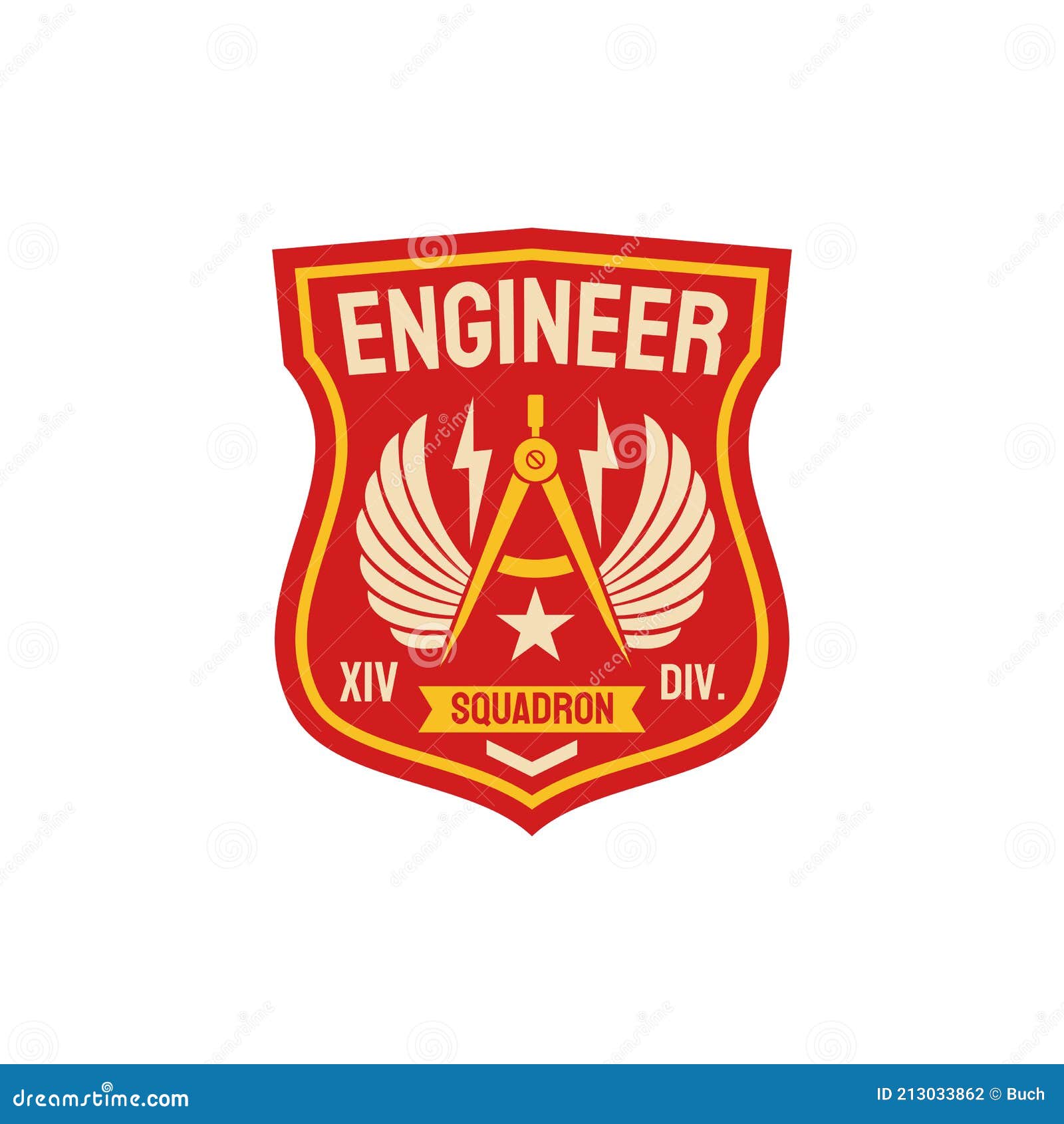 Engineer Squadron Repair Battalion Squad Chevron Stock Vector ...