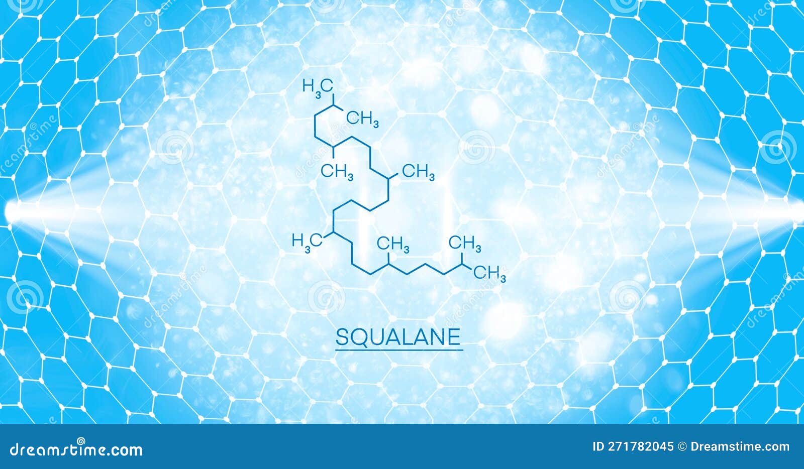 Squalane Molecule on an Interactive Panel with Spotlight, Display.3d ...