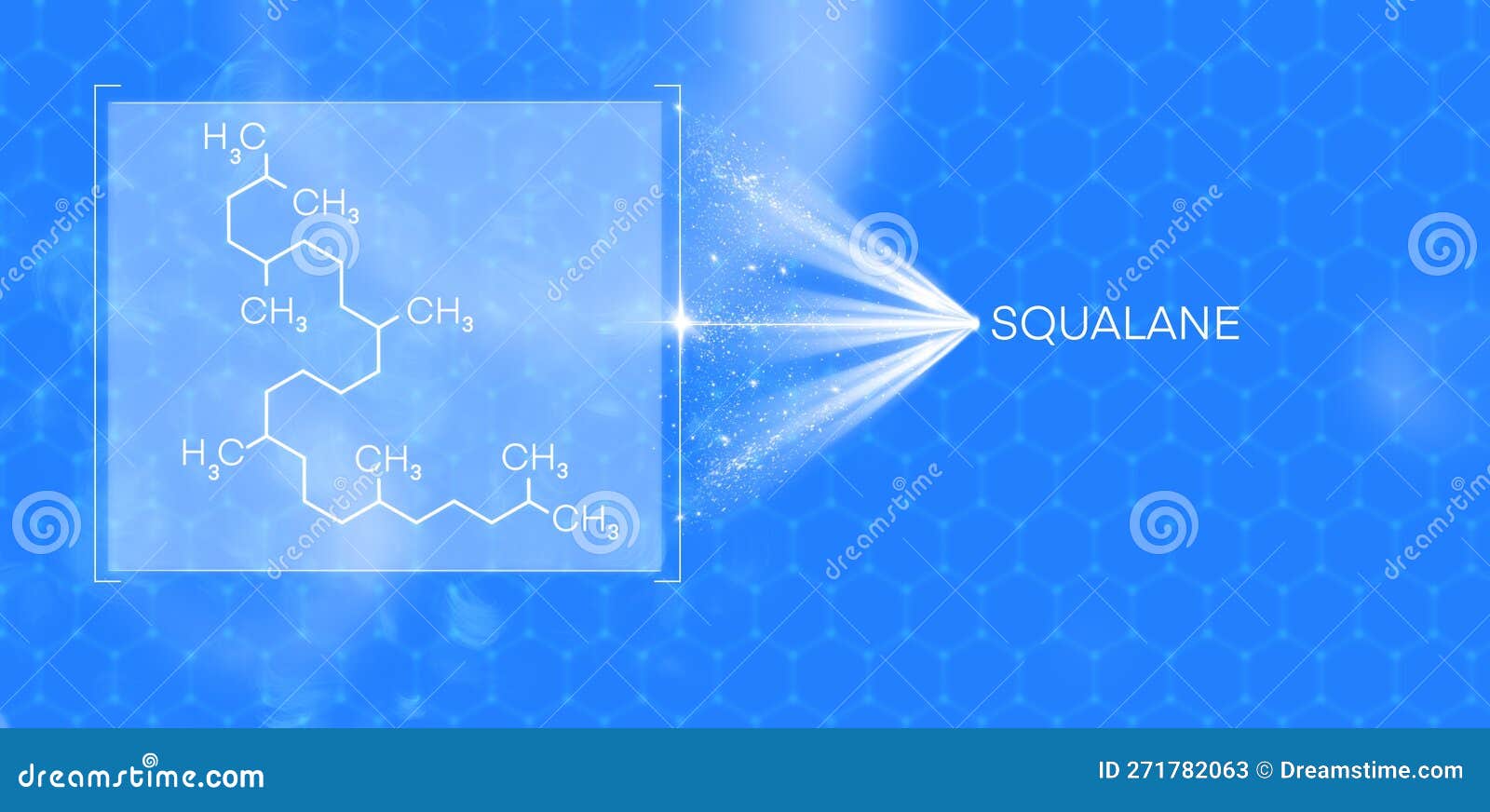 Squalane Molecule, Molecular Structures, Derivative Squalene, 3d Model ...