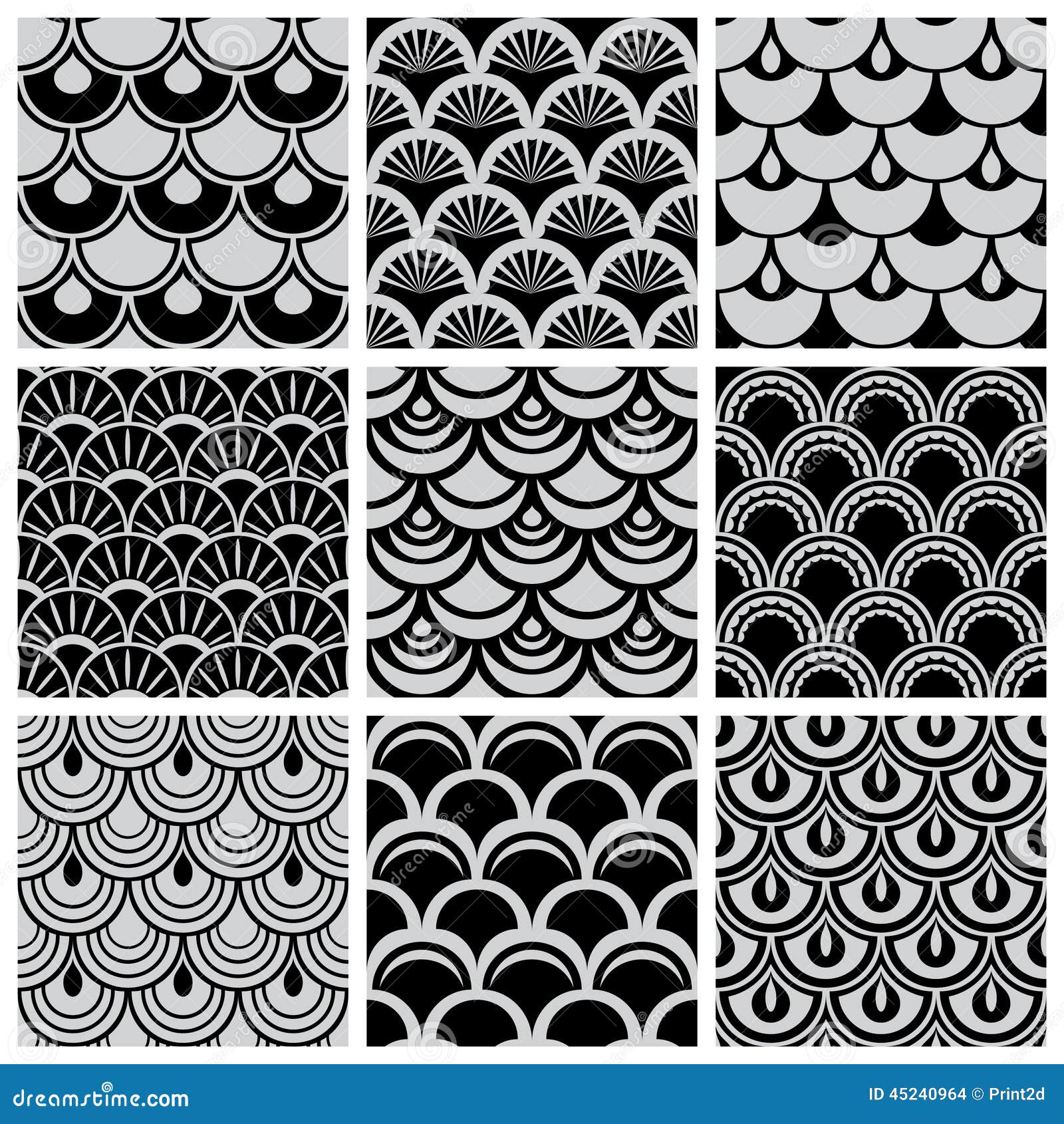 Squama seamless background stock vector. Illustration of patterns ...