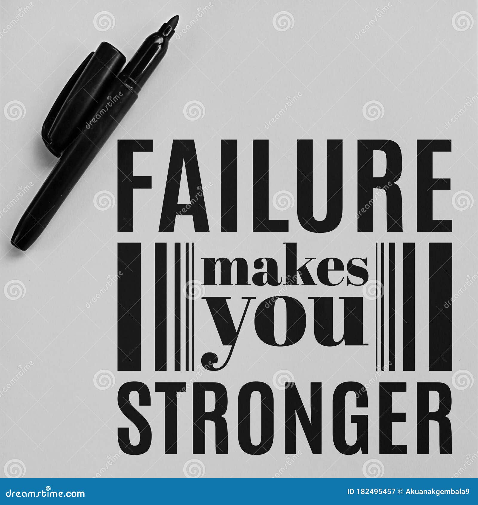 Failure Makes You Stronger stock illustration. Illustration of square ...