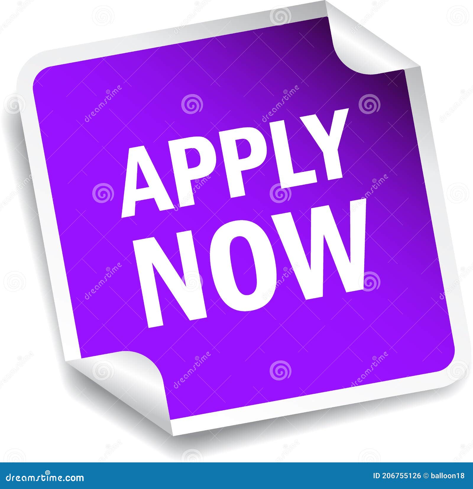 Apply now vector sticker stock illustration. Illustration of labels ...