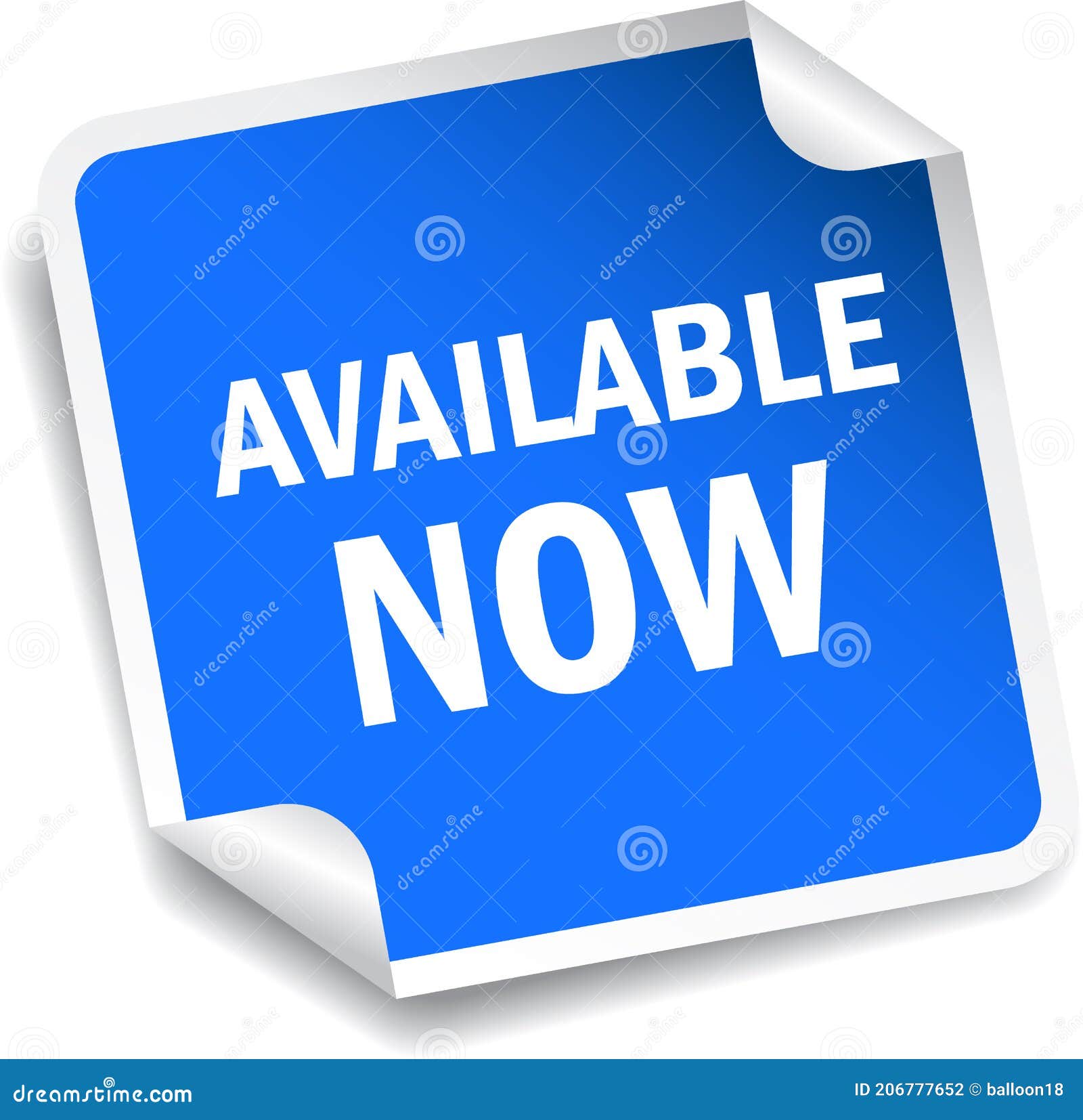 Available Now Vector Sticker Stock Illustration - Illustration of avail ...