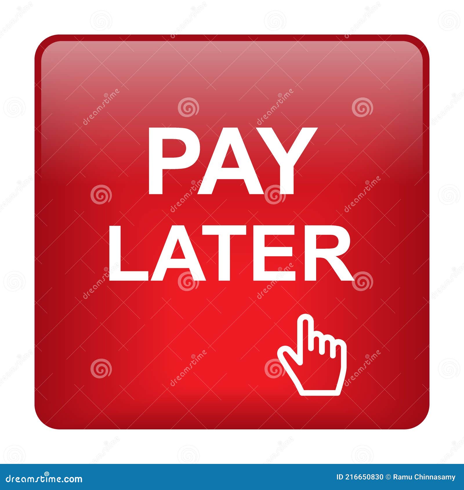 Pay Later Button Icon Royalty-Free Stock Image | CartoonDealer.com ...