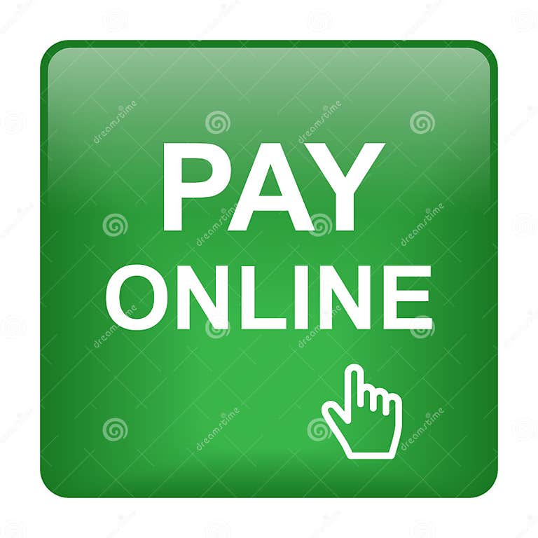 Pay online button icon stock illustration. Illustration of choice ...