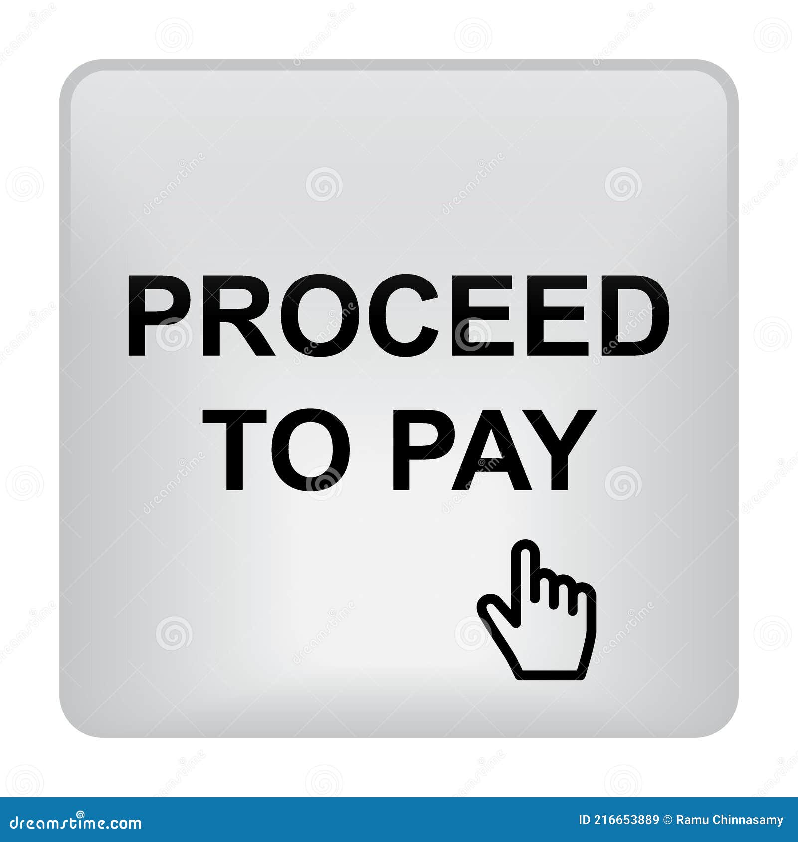 Proceed to pay button stock illustration. Illustration of computer ...