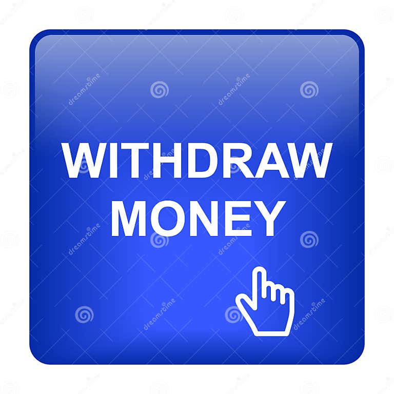 Withdraw money web button stock illustration. Illustration of choice ...