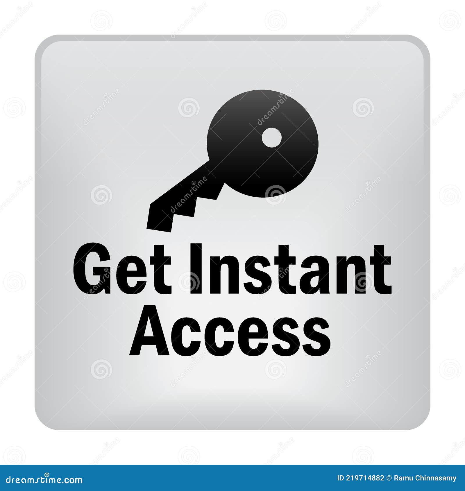 Instant access button stock illustration. Illustration of entry - 219714882