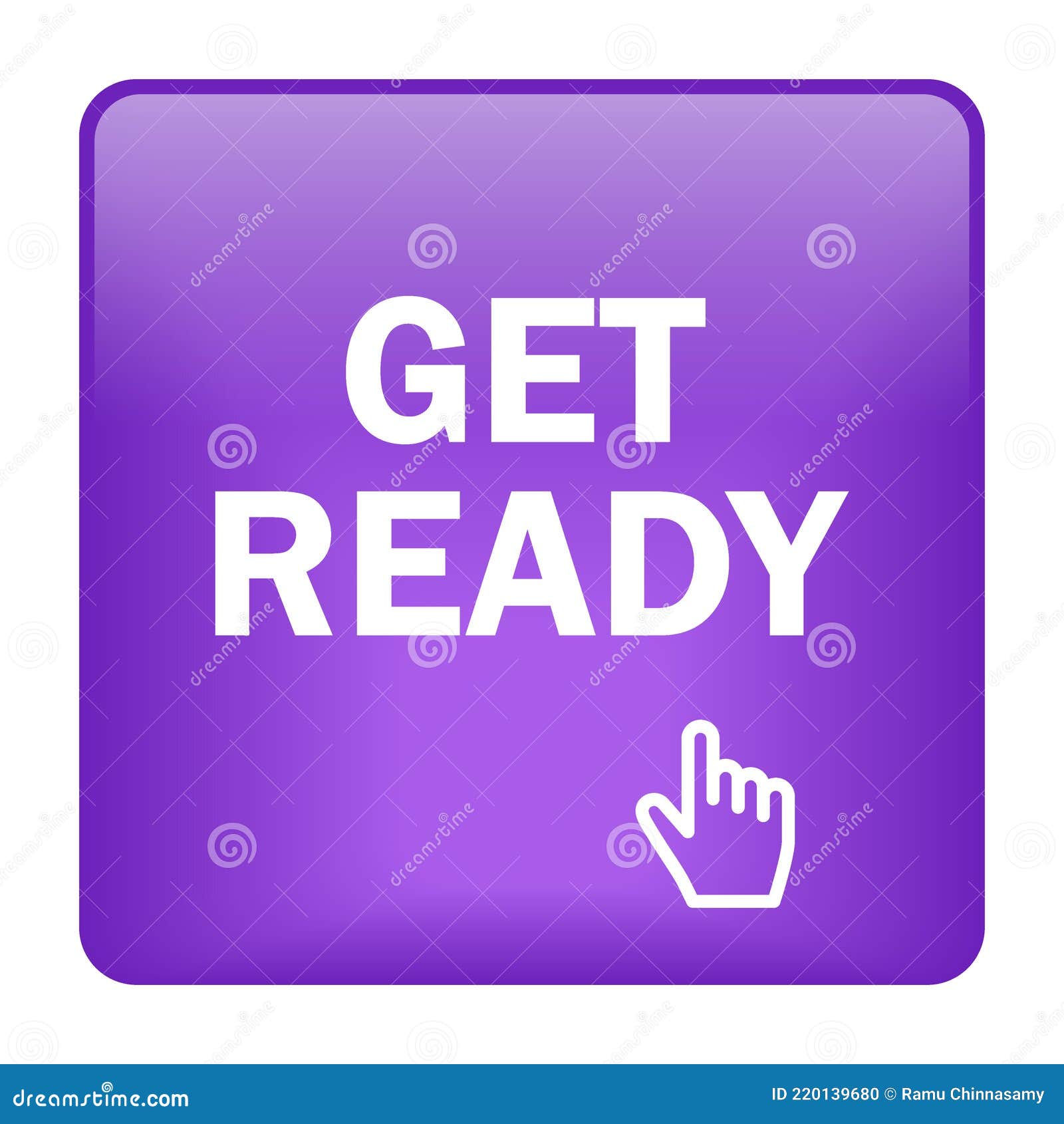 Get ready icon button stock illustration. Illustration of button ...