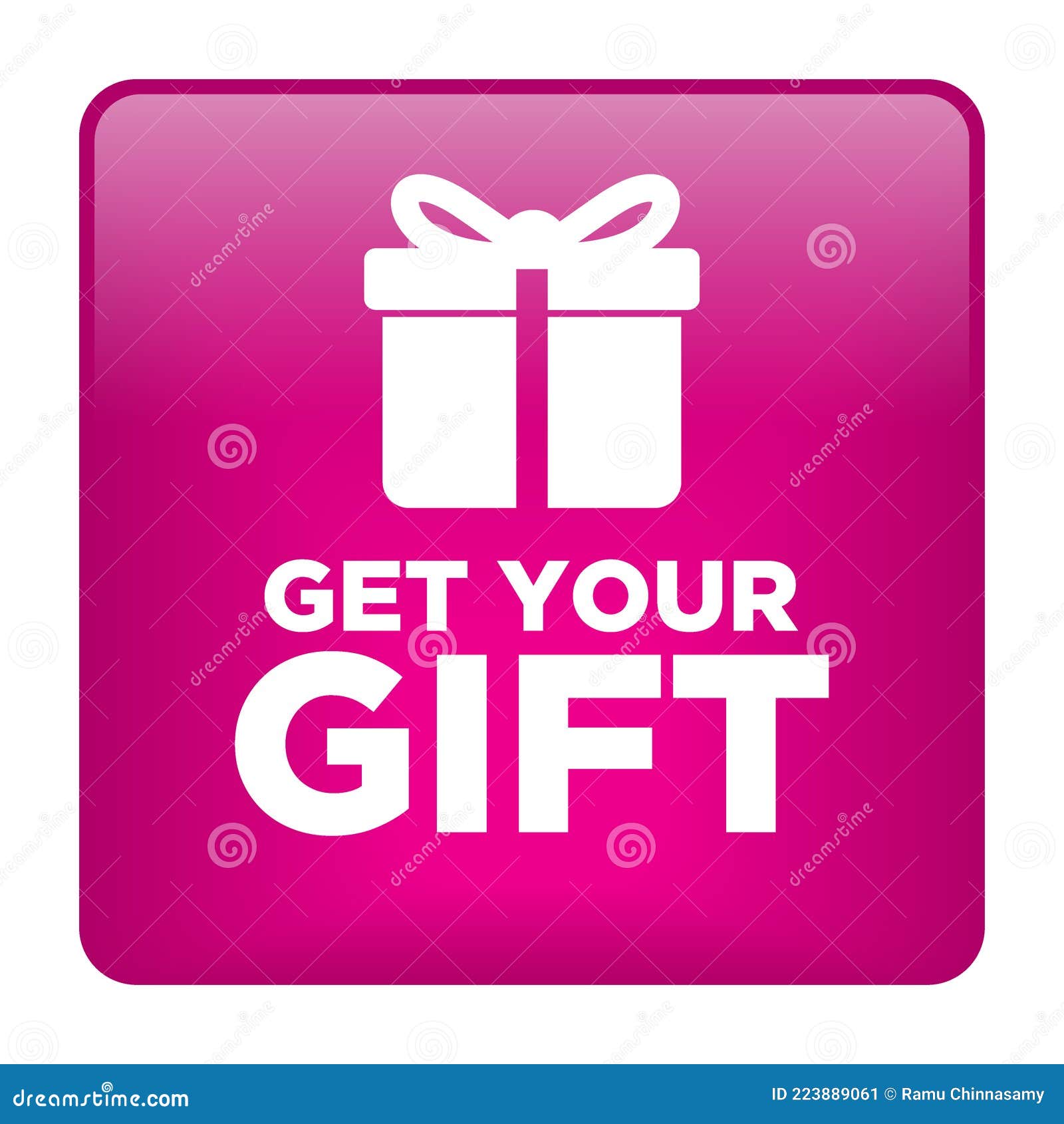 Get your gift icon button stock illustration. Illustration of guarantee ...